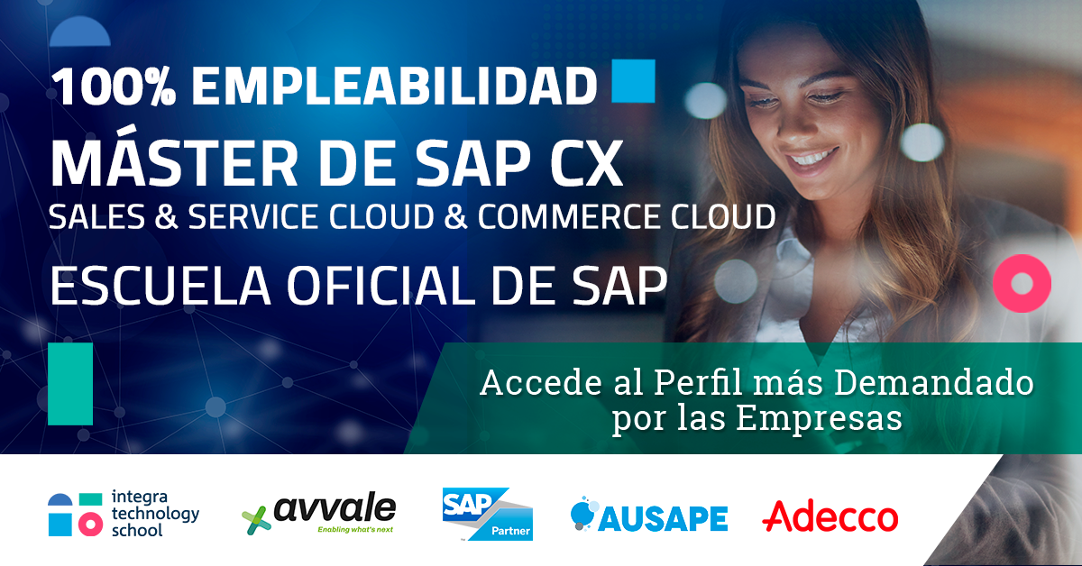 Landing Master de SAP CX Empleabilidad - Master de SAP